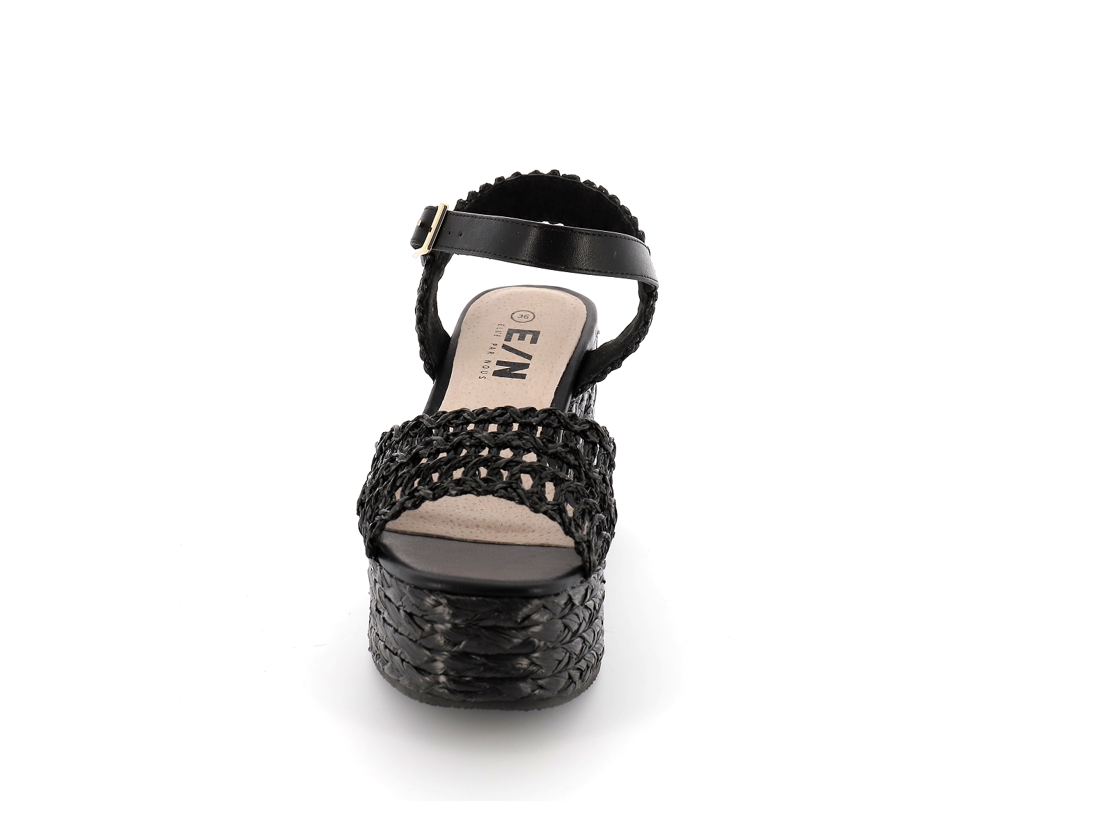 Chaussures du Château | Elue par nous nu pied jispy 36 40 noir femme